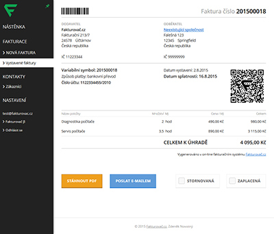 Fakturovač.cz | Online fakturace jednoduše, přehledně a zdarma!