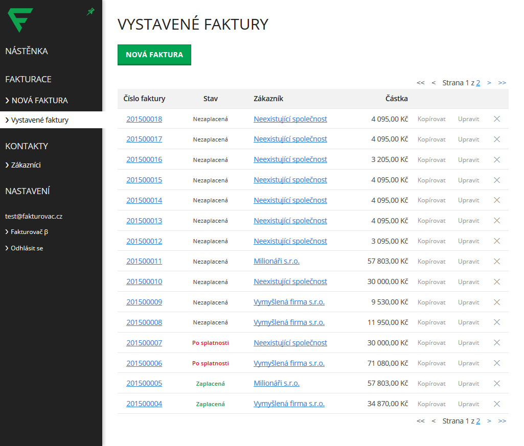 Fakturovač.cz | Online fakturace jednoduše, přehledně a zdarma!